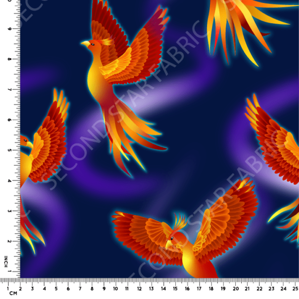Firebird – by the 0.5m – Second Star Fabric