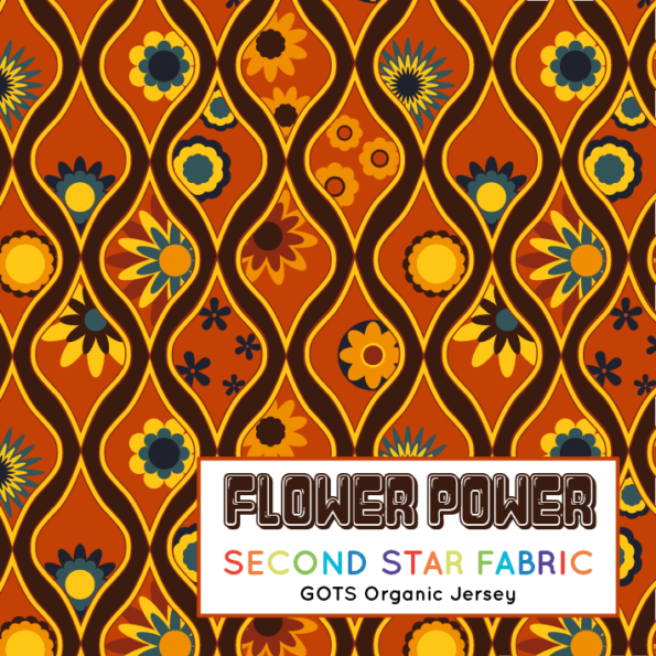 Flower print Jersey Florescence - Sold by the half metre