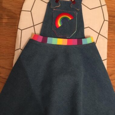 Sparkle and Roar Pinafore Free Dress Sewing Pattern