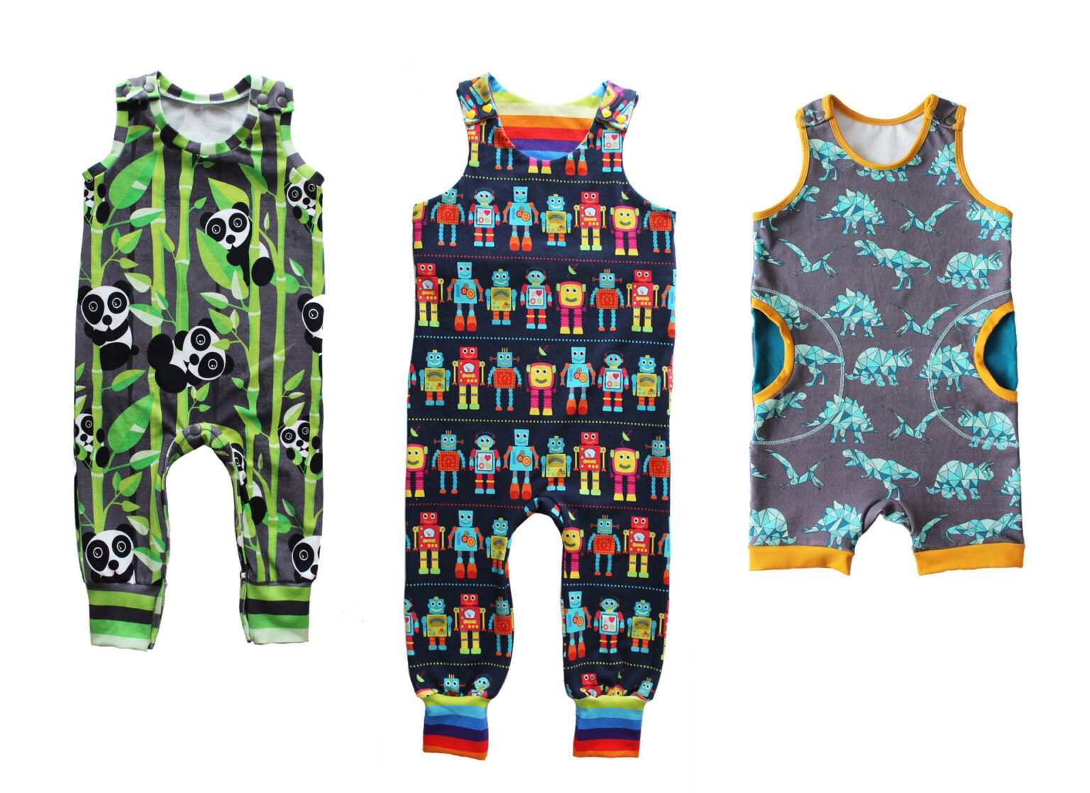 Sparkle and Roar Free Retro Dungarees Sewing Pattern – Second Star Fabric