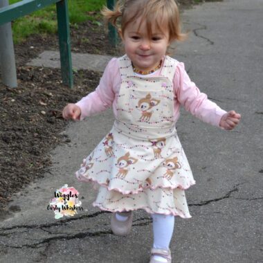 Sparkle and Roar Pinafore Free Dress Sewing Pattern